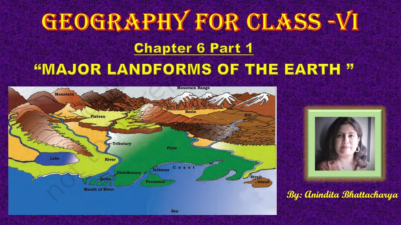 Major land forms of the earth Geography Class 6 chapter 6 part 1 - YouTube