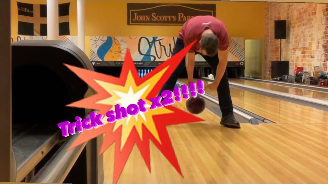 Bowling backwards & trick shot WTH?!? - YouTube