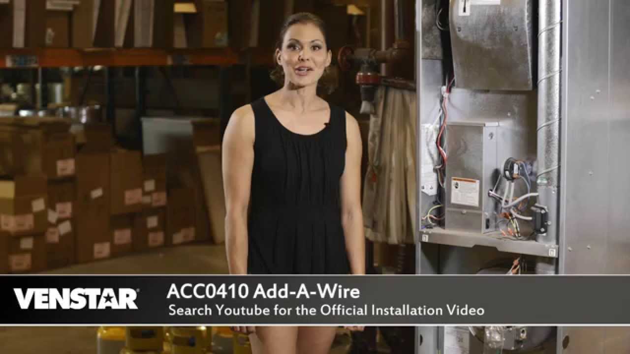 installing the Venstar ColorTouch on a 4 wire system - YouTube