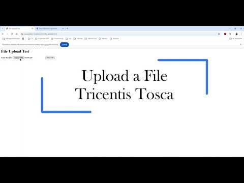 Upload a File - Tricentis Tosca - YouTube