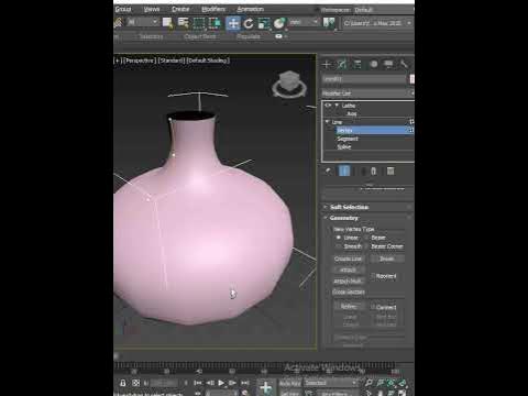 3d max flower vase modeling - YouTube
