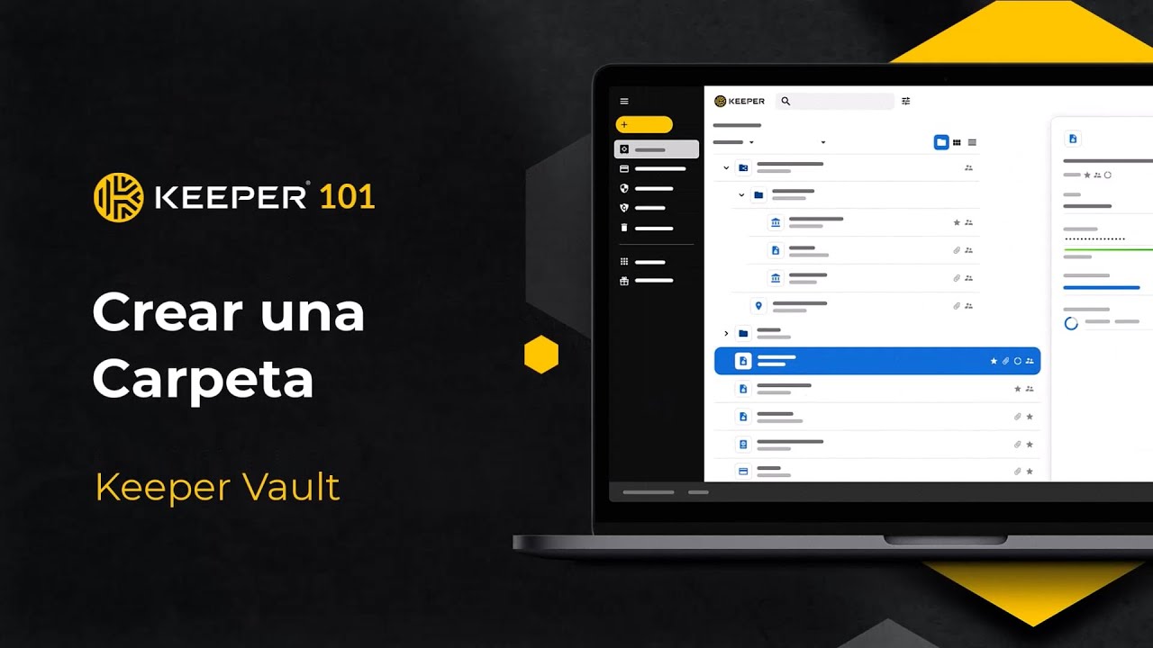 Keeper 101: Cómo crear una carpeta en Keeper - YouTube