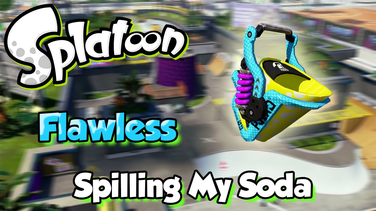 Splatoon - Spilling My Soda (Insane Flawless Soda Slosher Game) - YouTube