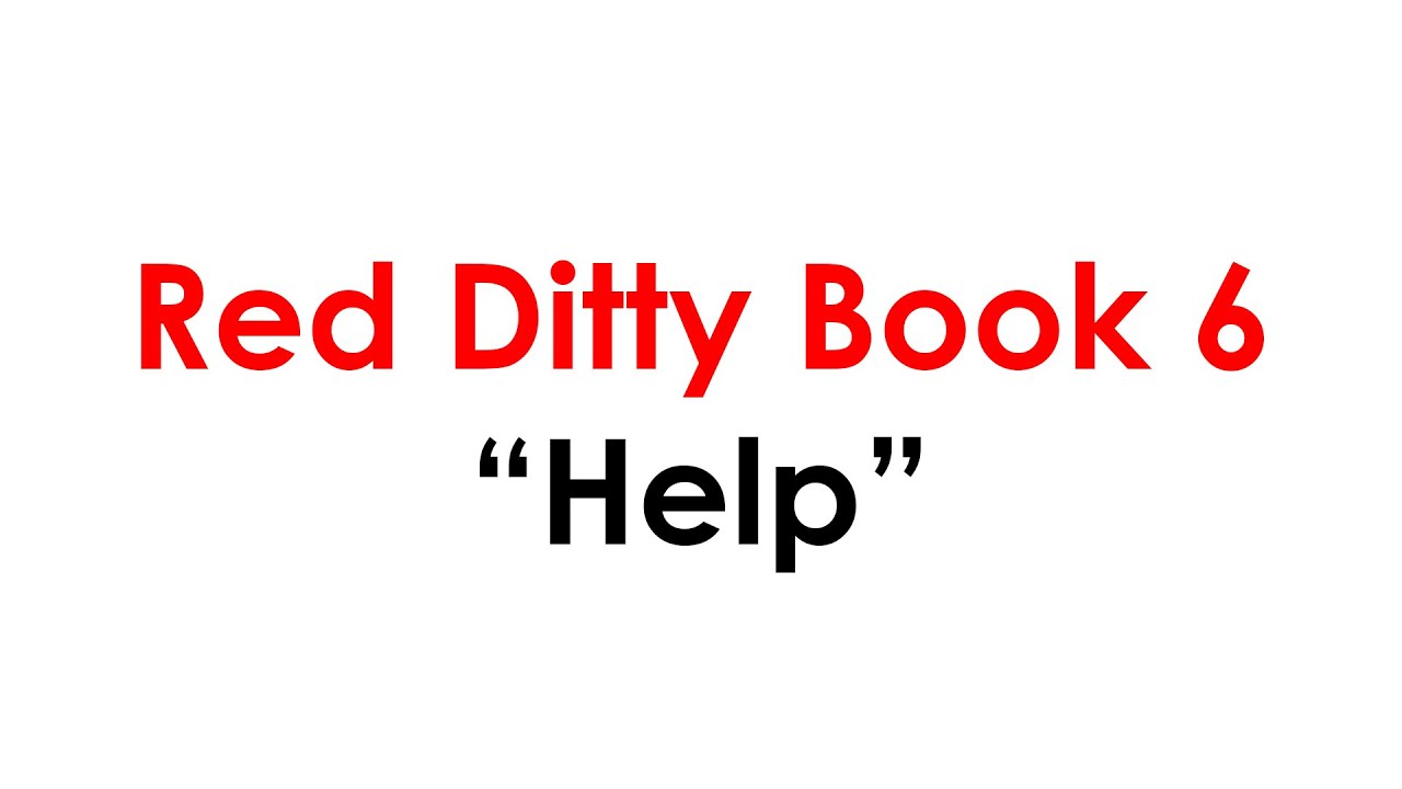 Phonics Red Ditty Book 6 - Help - YouTube
