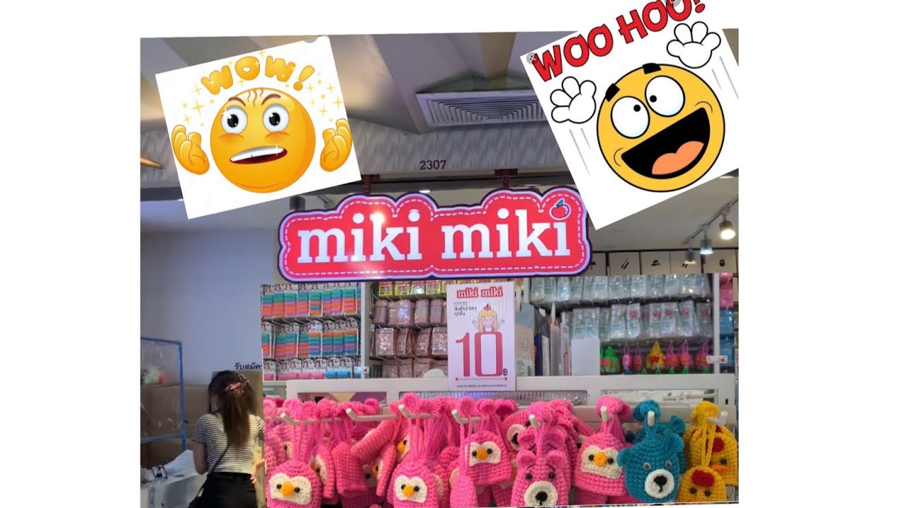 Miki Miki shop 10 baht each item, cheapest shopping.. - YouTube
