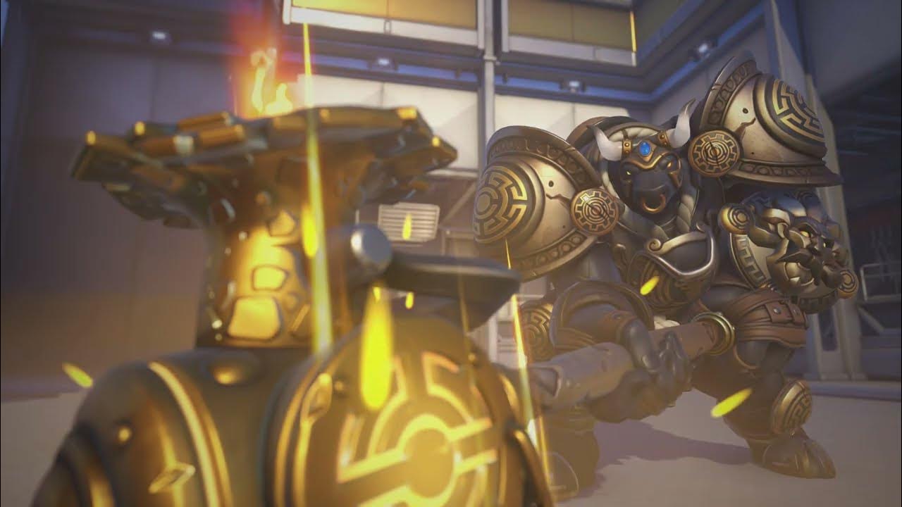 Minotaur Reinhardt's Highlight Intros (Golden Weapon) - YouTube