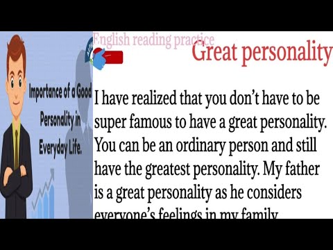 275,Great personality/english reading habit/english reading paragraph ...