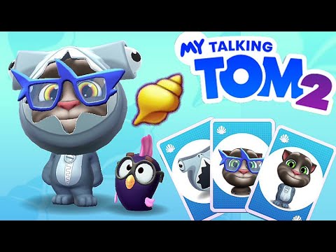 My Talking Tom 2 New update Special event Shark Tom Unlocked Gameplay ...