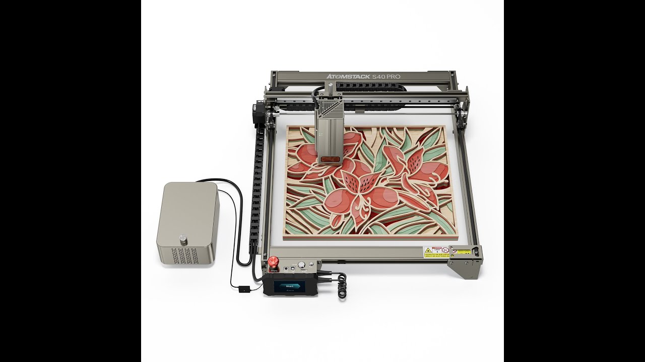 Atomstack A40/X40/S40 pro 210W laser engraving machine - YouTube