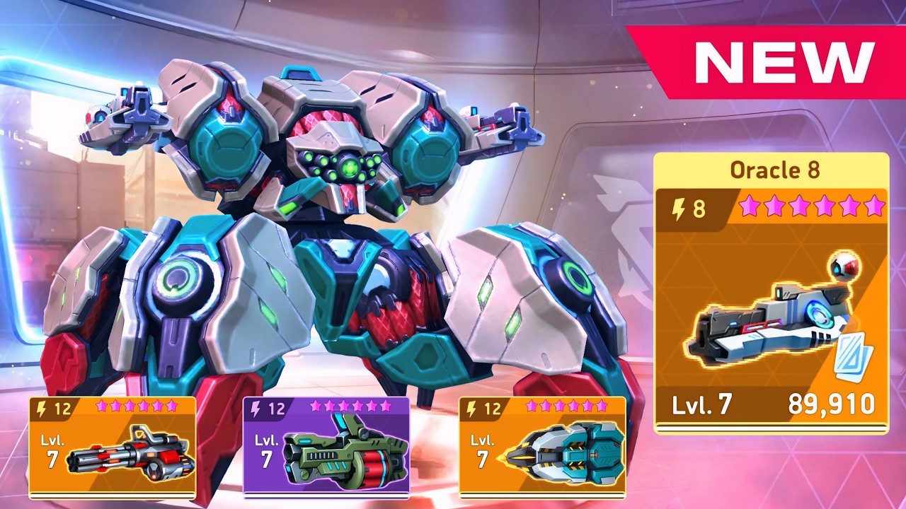 NEW MECH Parasite & NEW WEAPON Oracle 8 - Mech Arena - YouTube