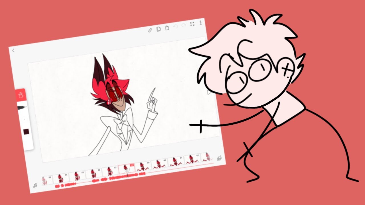 Alastor (Hazbin Hotel) Animation Process - YouTube