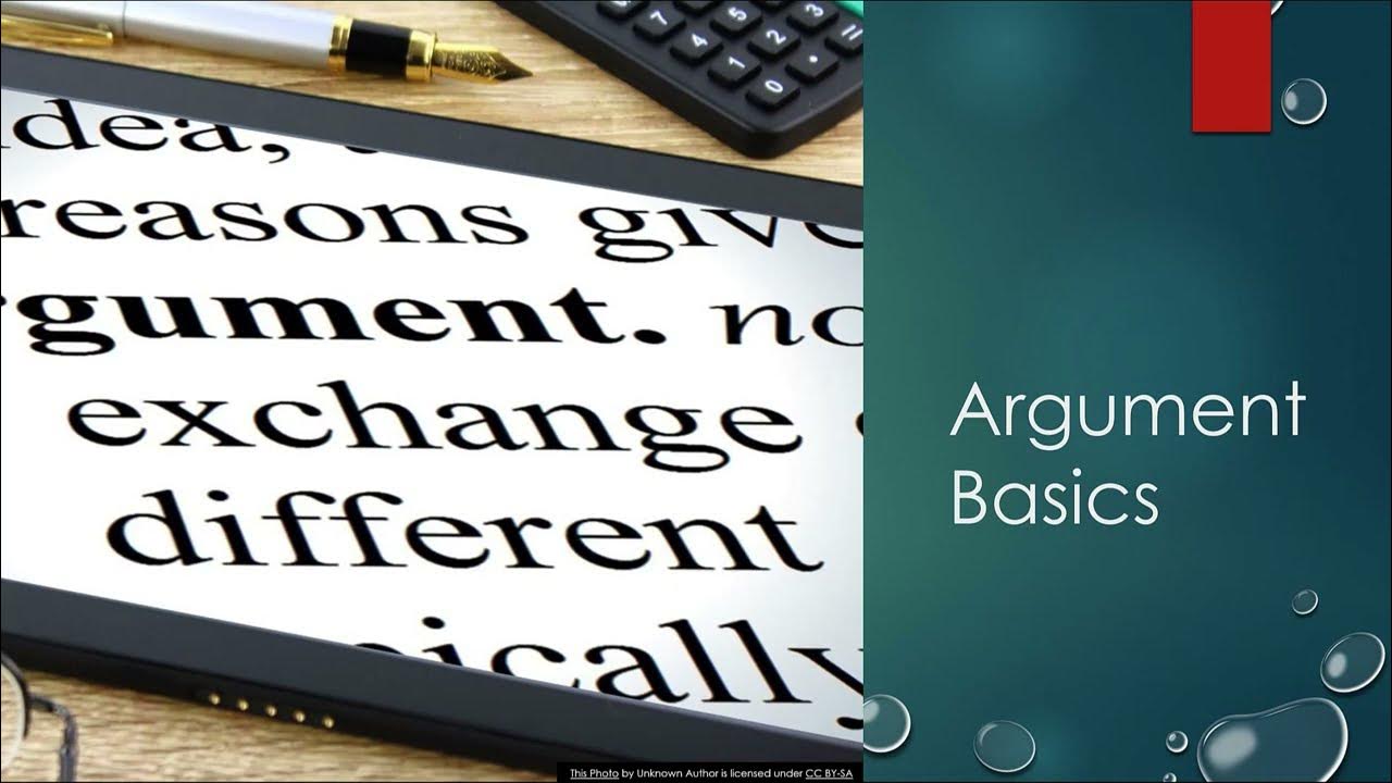 Argument Basics 1 Arguments - YouTube