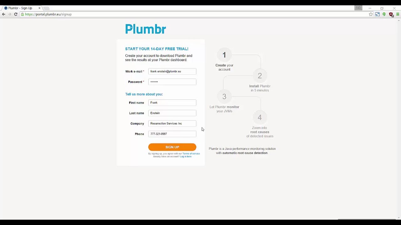 Plumbr installation - YouTube