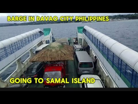 Davao city Barge Philippines going to SAMAL ISLAND Christmas party ...