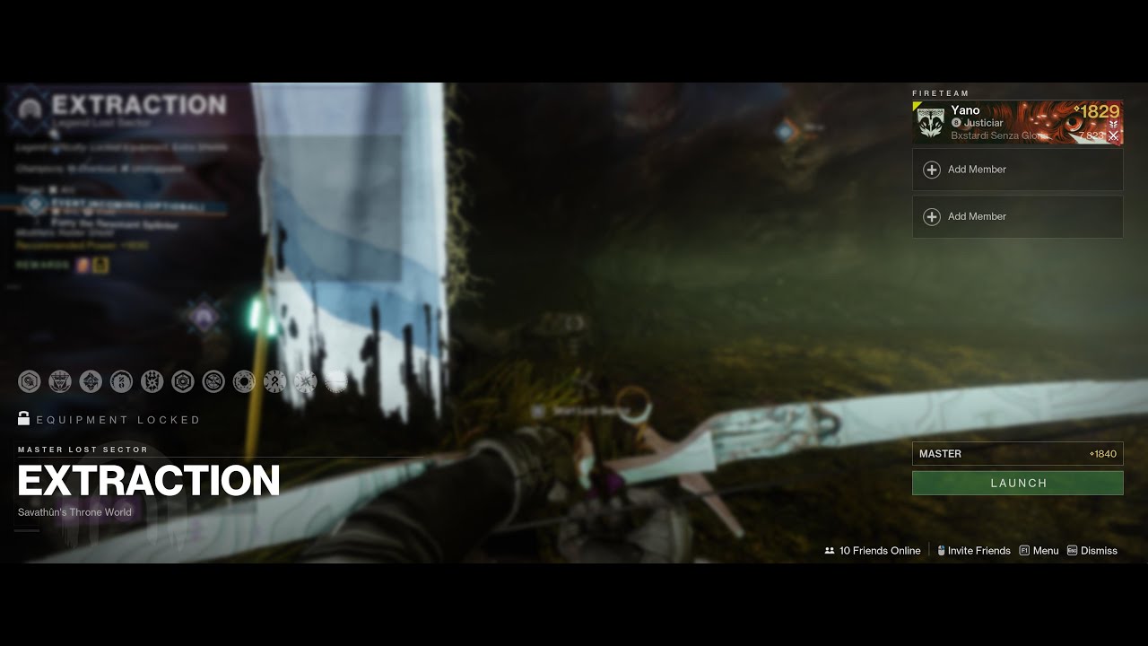 Destiny 2 - Extraction Lost Sector (Solo Flawless Master, Hunter Void ...