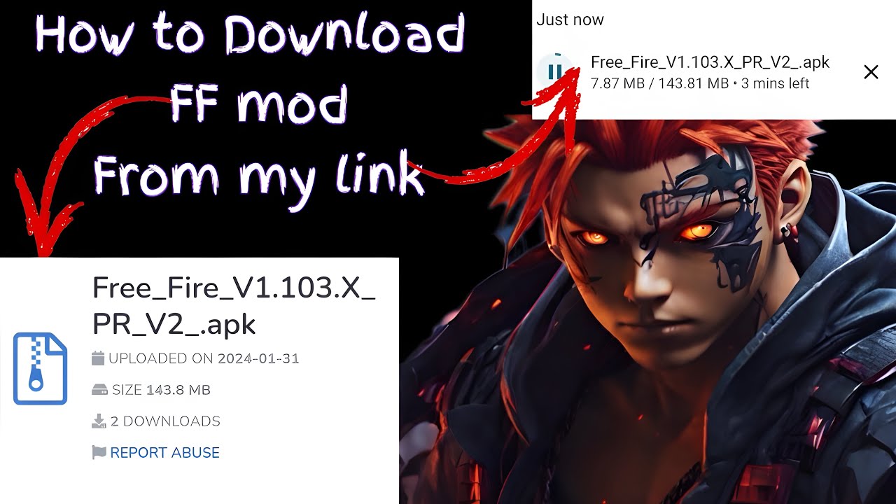 How to download FF mods from my link 😈 - YouTube