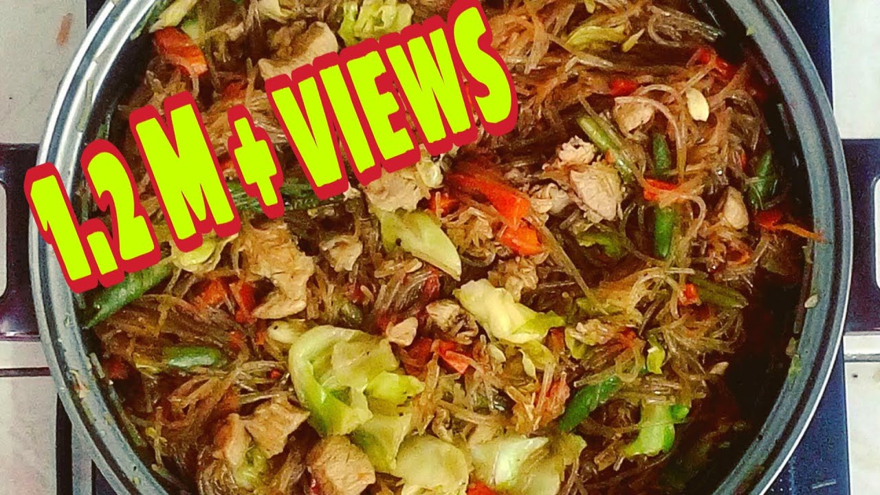 Stir-fry Vermicelli Noodles | Pancit Sotanghon Guisado - YouTube