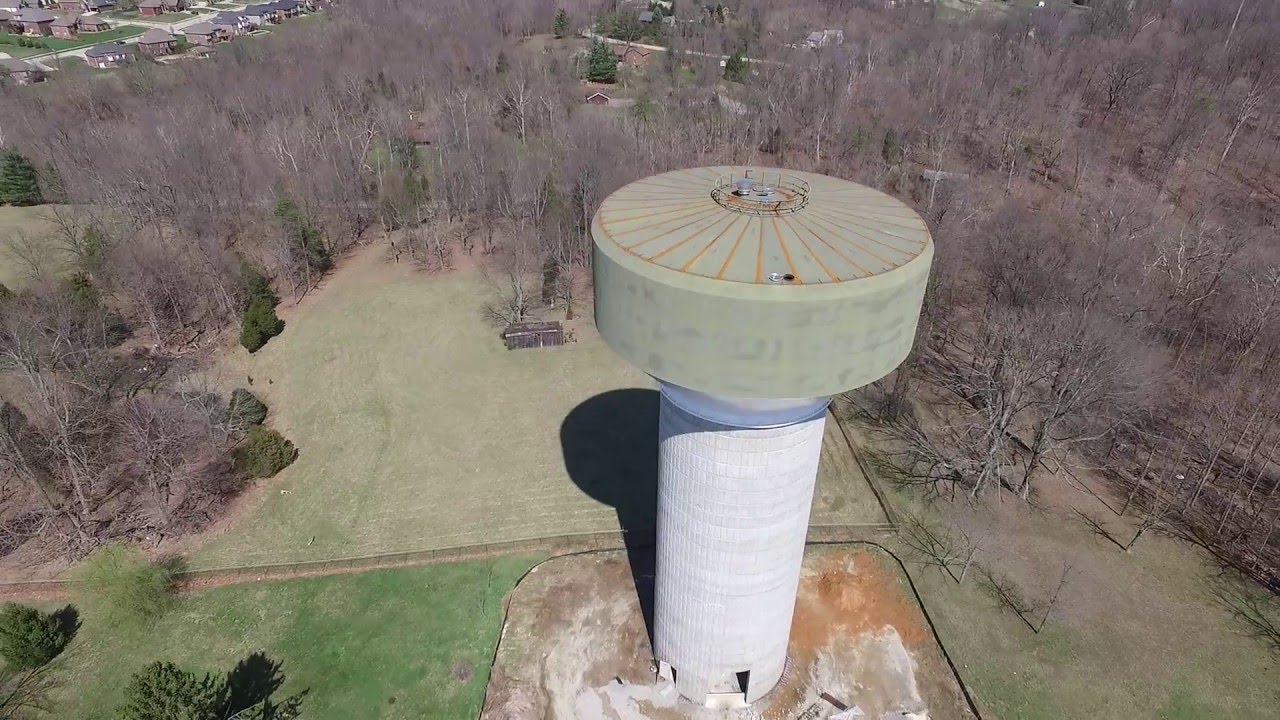 Caldwell Tanks' Composite Elevated Tank in Floyds Knobs, IN - YouTube