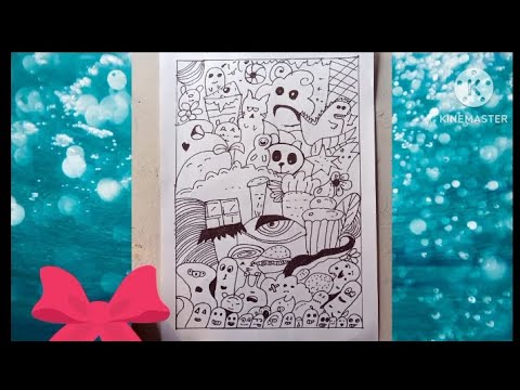 How to create doodle art ️// Doodle art for beginners // let's create ...