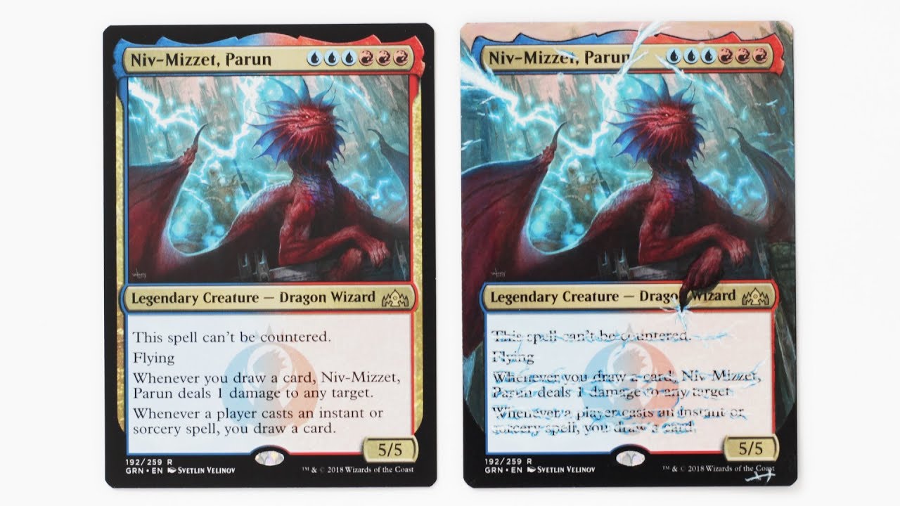 MTG Altered Art - Niv - Mizzet, Parun of Guilds of Ravnica - YouTube