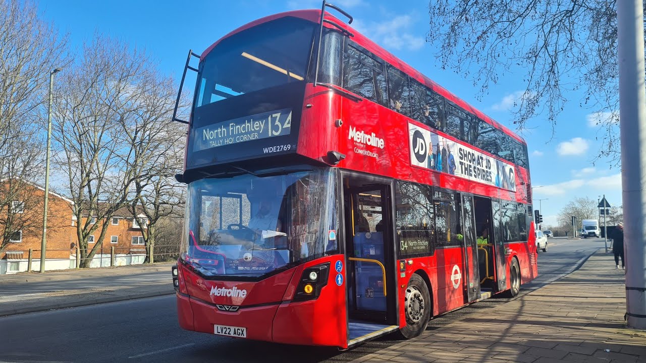 RARE? | Journey on the London Bus Route 134 | WDE2769, LV22 AGX ...