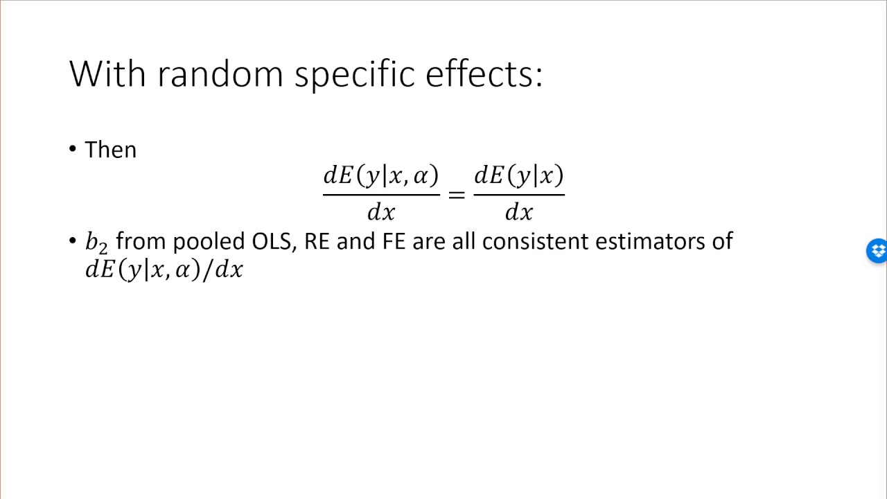 Random effects versus fixed effects - YouTube