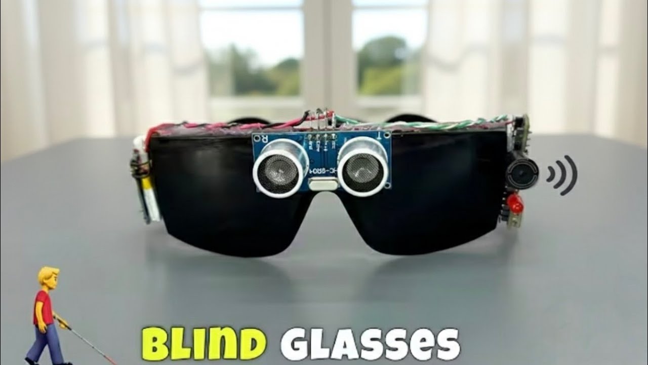 How to Make Blind Glasses Using Ultrasonic Sensor - YouTube