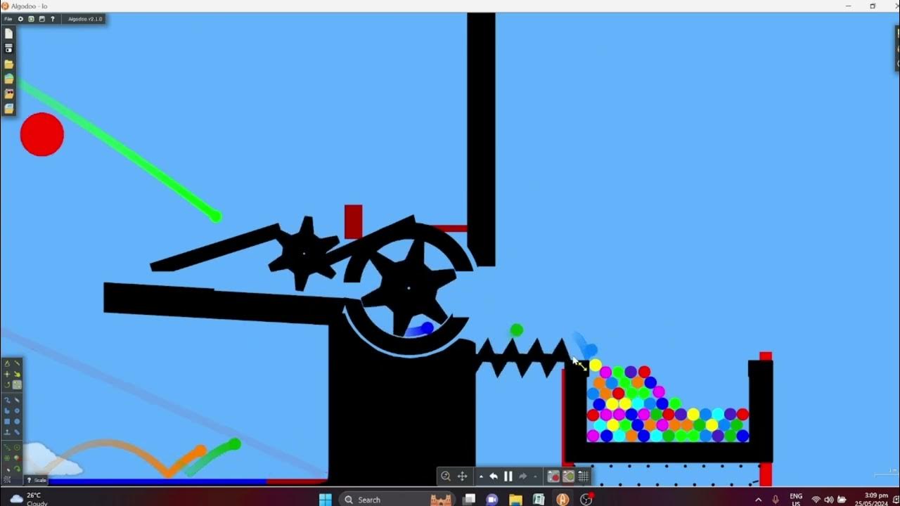 who will survive (Fast kill marbles and short marble race) l algodoo - YouTube