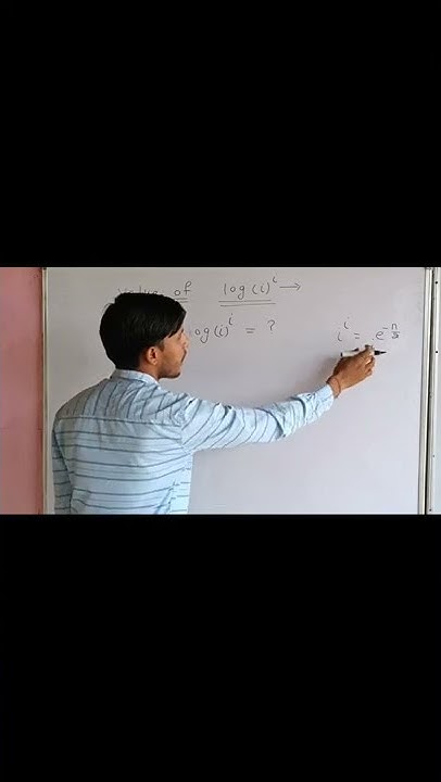 How to find value of logarithm iota ki power iota|#shorts #jeemains # ...