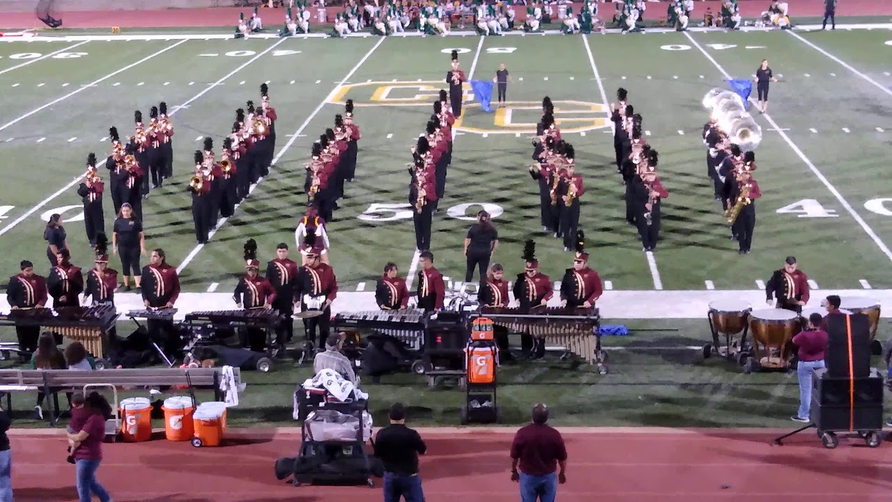 Zapata Hawks Marching Band halftime performance 2019 Week 3 live at ...