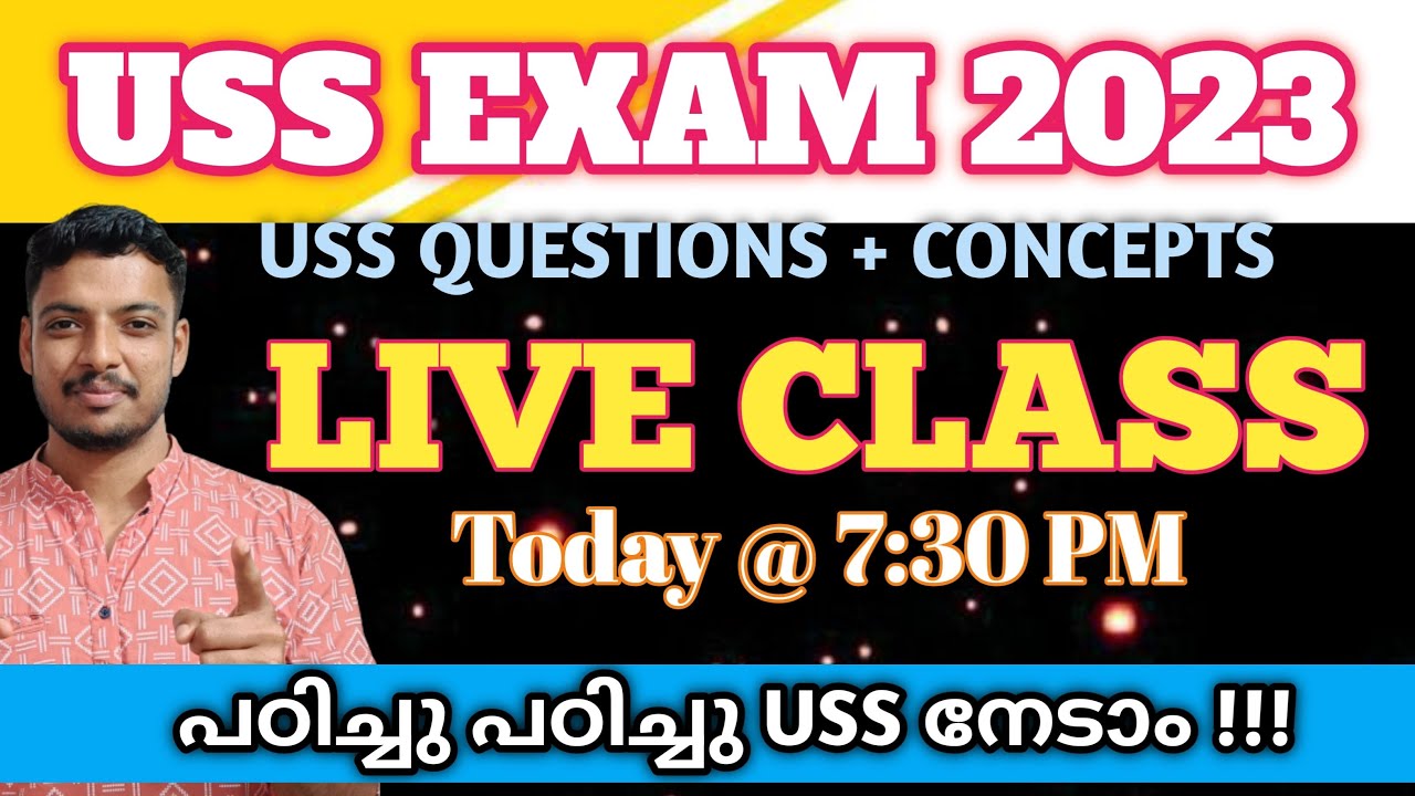 USS EXAM LIVE CLASS DAY 20 / CONCEPTS AND USS QUESTIONS / USS EXAM ...