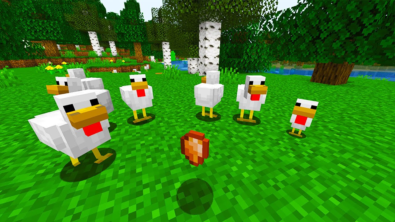 chicken nuggets in minecraft? - YouTube