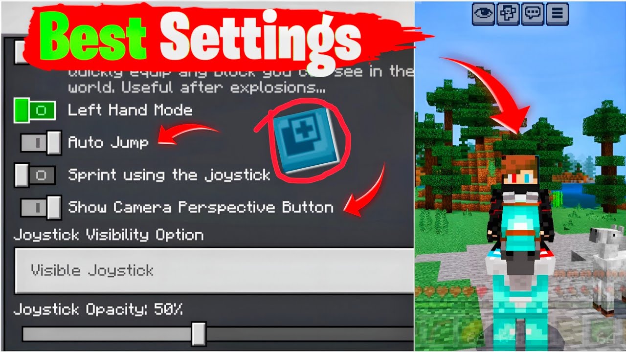 Minecraft PE 2025 Best Settings for Pro Players | MCPE Settings 2025 ...