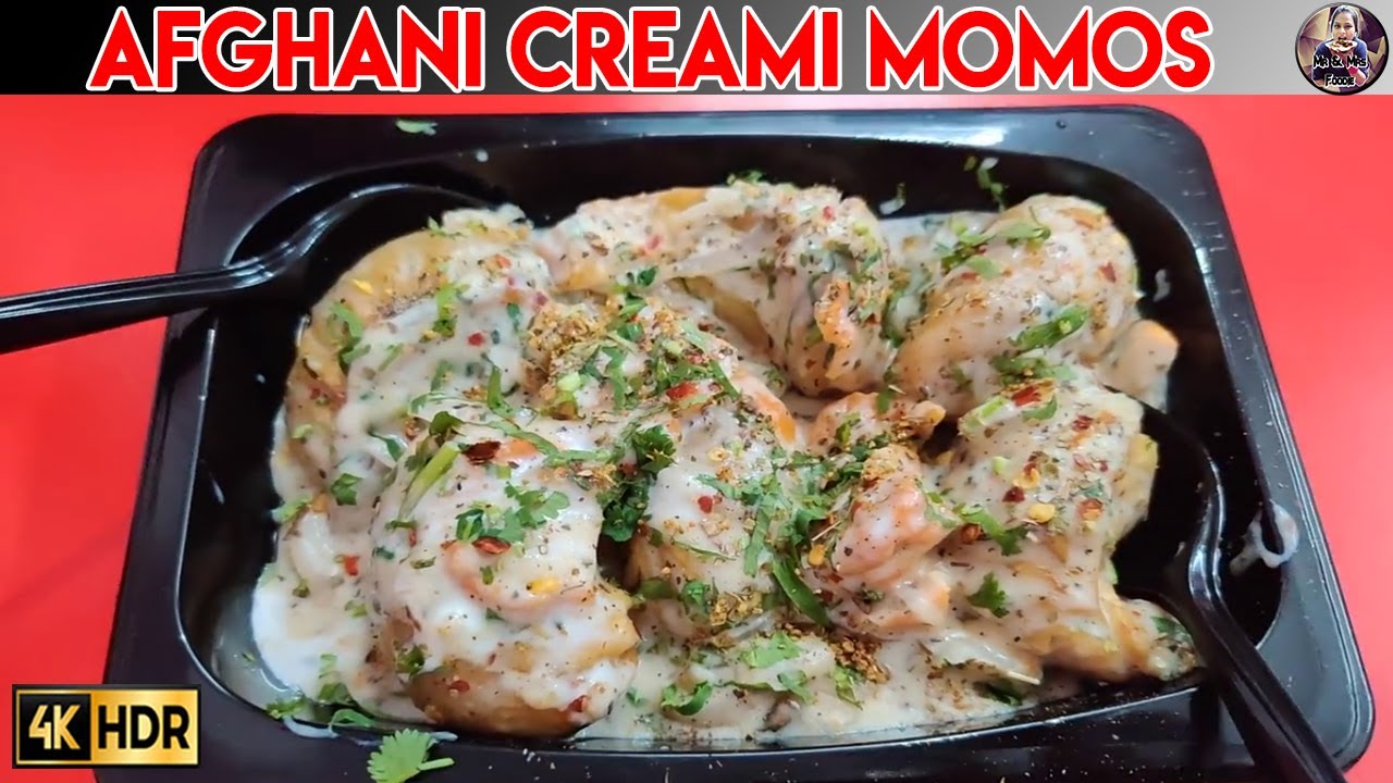 Afghani Malai Momos Recipe | Veg Fried Momos | Creamy Momos | At ...
