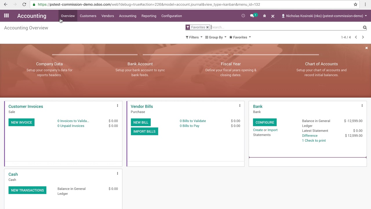 Odoo V12 - Printing Checks - YouTube