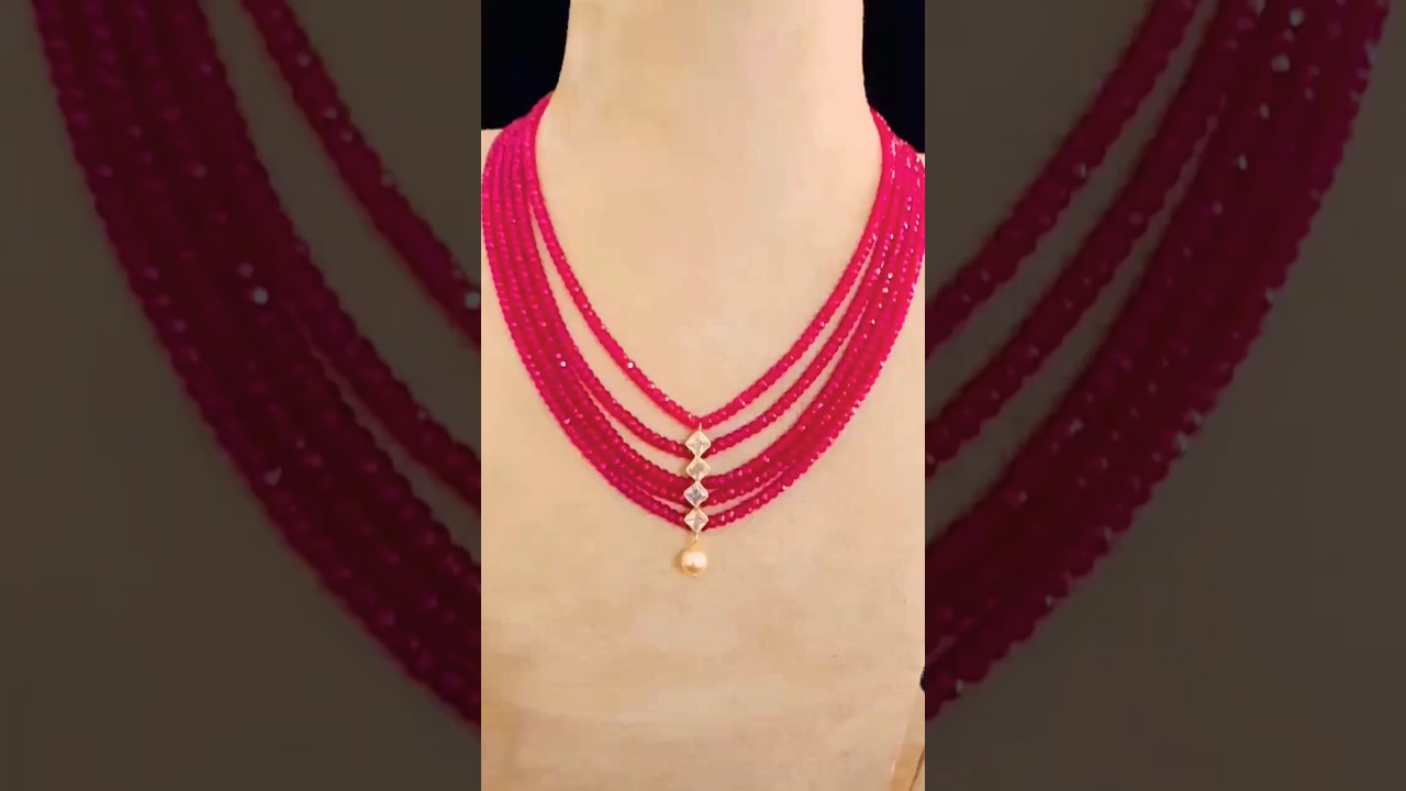 Ruby crystals har 💞💝💖 ️‍🩹#everyone #har ##gold #bold #jwellery #shorts #video #viral - YouTube