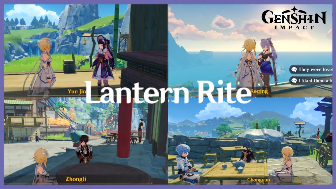 Lantern Rite Special Interaction Part 2 | Genshin Impact - YouTube