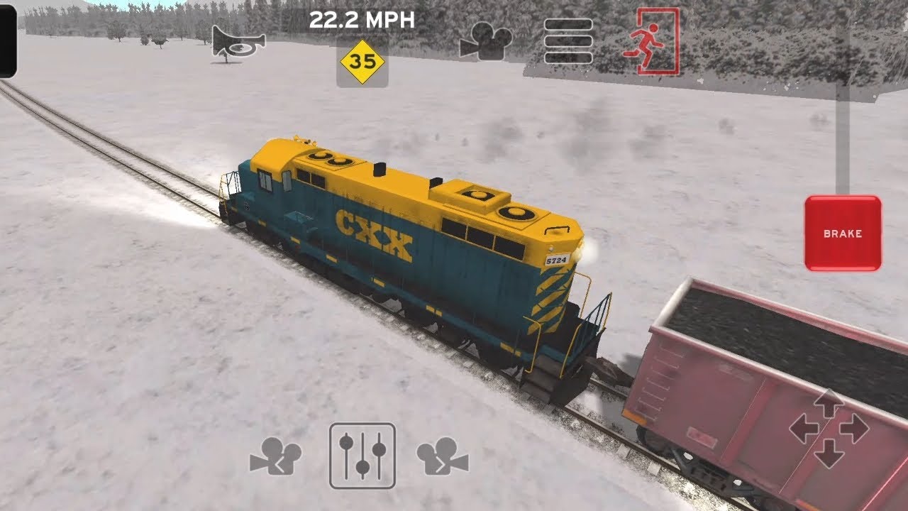Rail & Train Yard Simulator || CSX Locomotive With Frieght bogies - YouTube