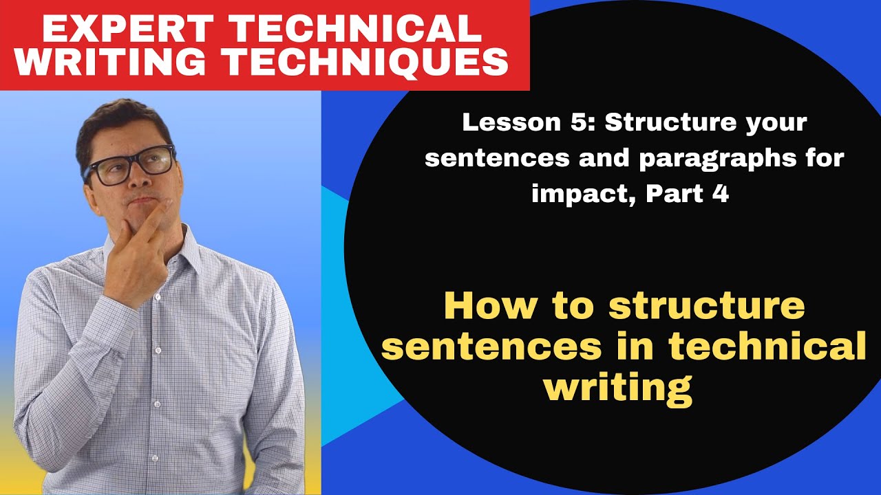 How to structure sentences in technical writing - YouTube