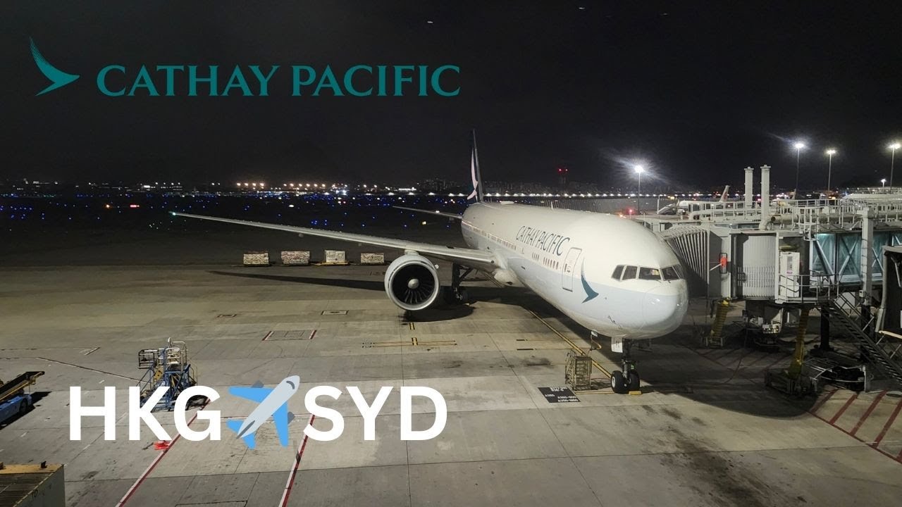 Hong Kong to Sydney - Cathay Pacific CX101 Economy | Flight Report ...