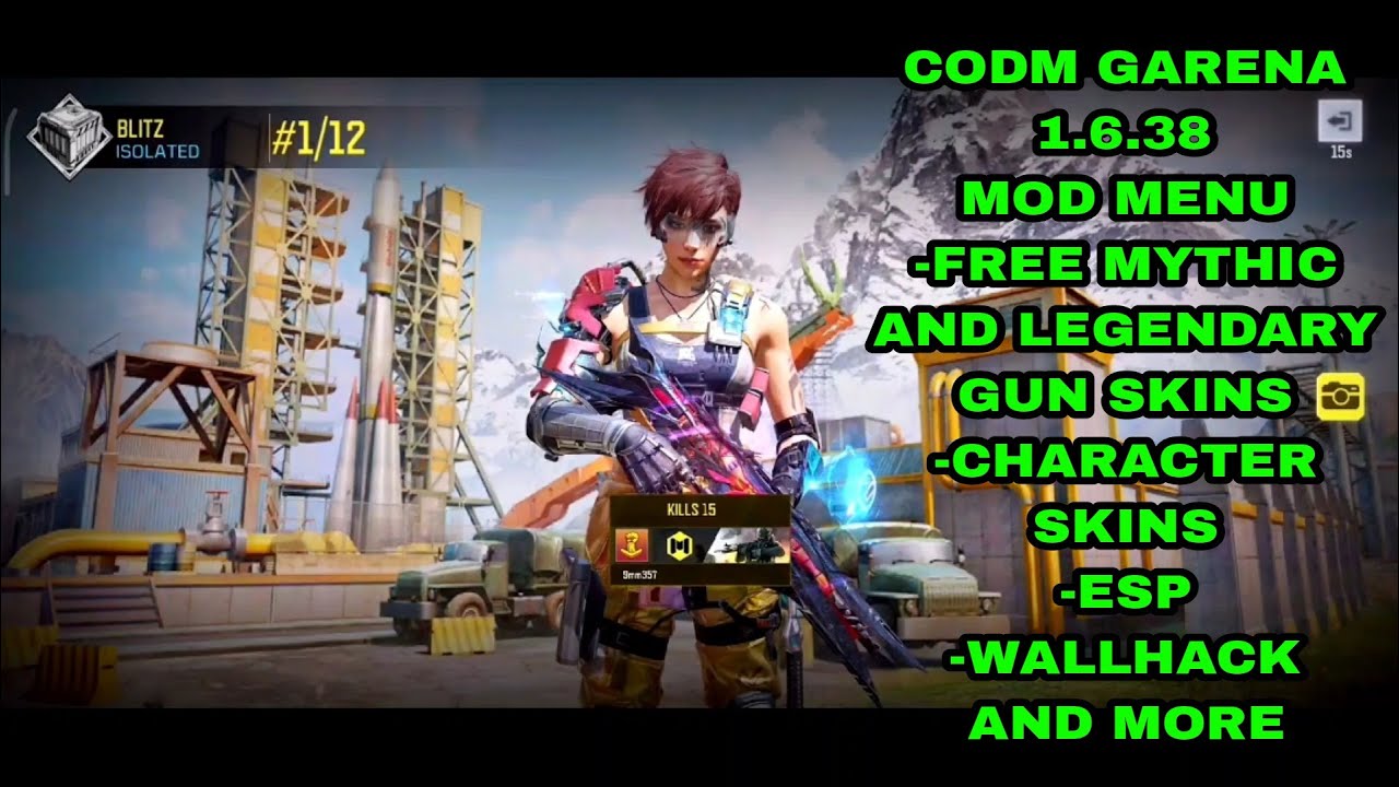 CODM GARENA 1.6.38 MOD MENU | FREE MYTHIC AND LEGENDARY GUN SKINS - YouTube
