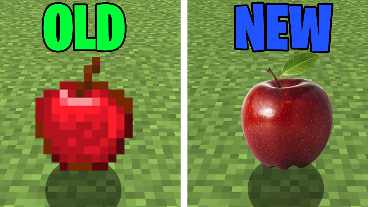old vs new textures in minecraft - YouTube