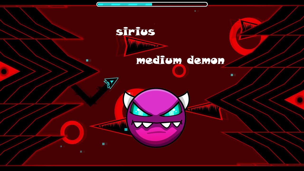 sirius geometry dash medium demon - YouTube