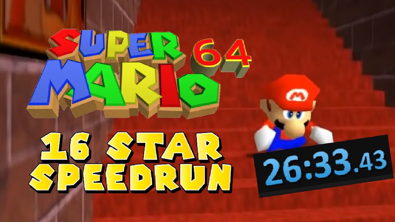 Can I Beat My Pb Super Mario 64 16 Star Speedruns Youtube