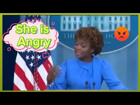 KARINE JEAN-PIERRE angry at peter DOOCY's question ...😡 - YouTube