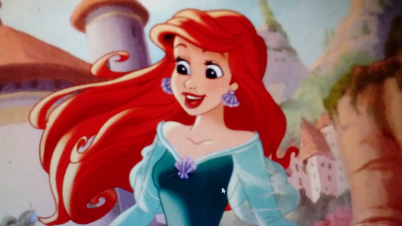 DISNEY PRINCESS ARIEL MEETS HER CAT - YouTube