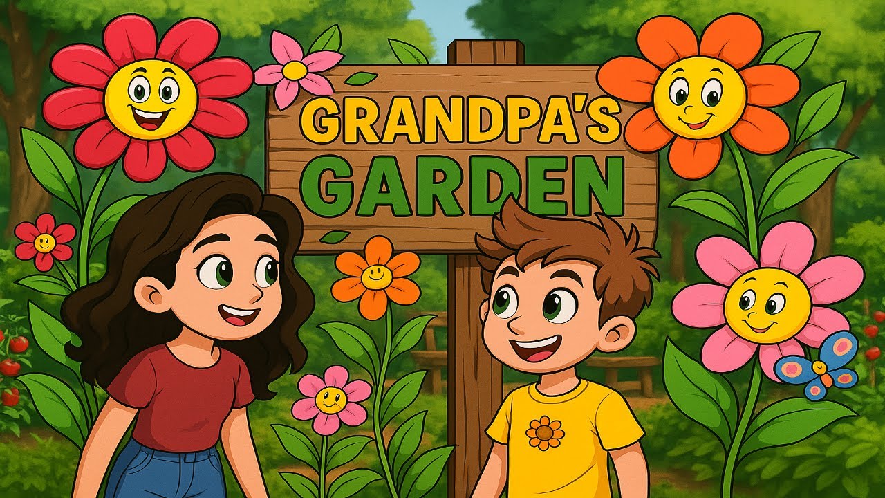 Grandpa's Magic Garden| Kids Garden Story| Moral Story for kids ...