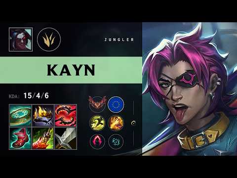 Kayn Jungle vs Zyra - EUW Grandmaster Patch 26.14