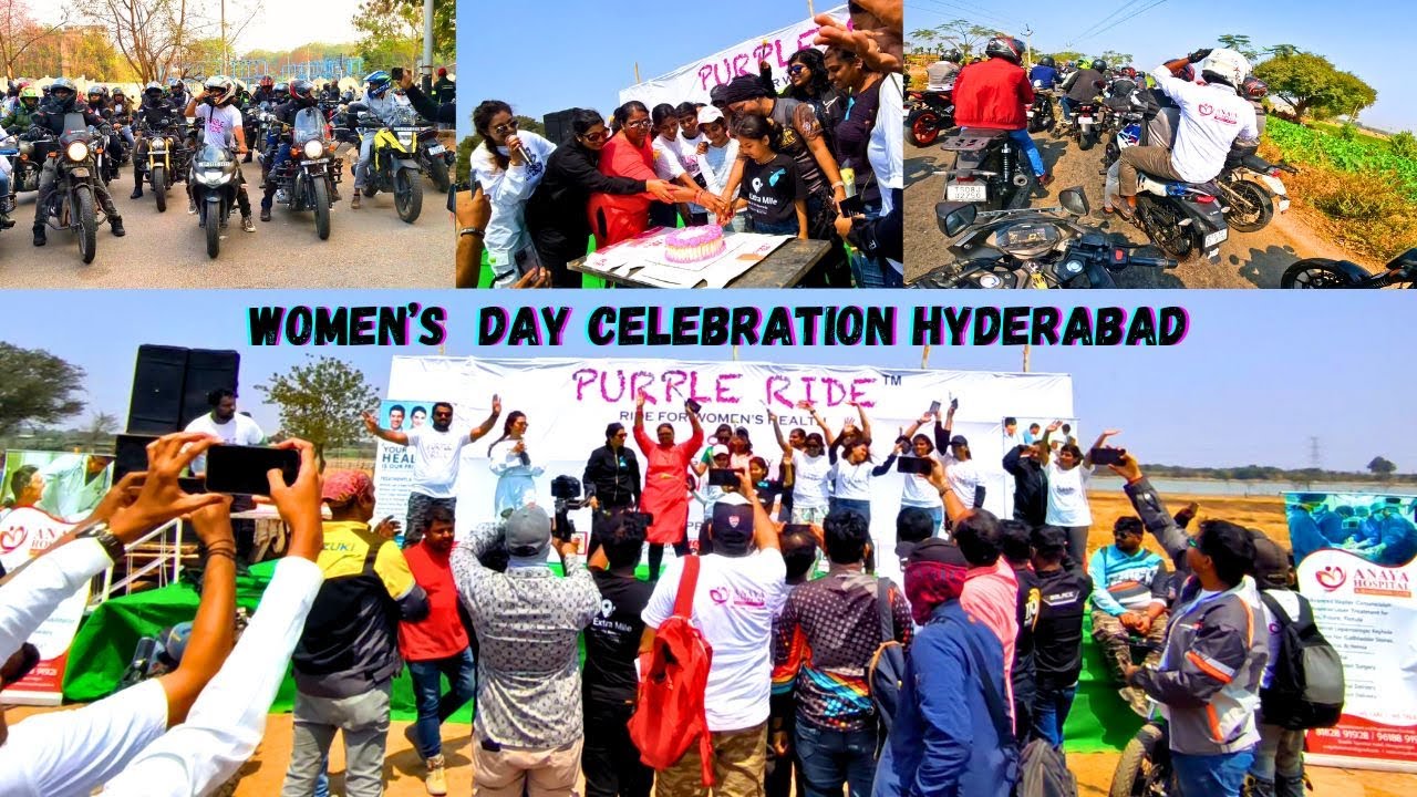 Purple Ride Hyderabad | India'S First MotorCycle Ride For Women's Day ...