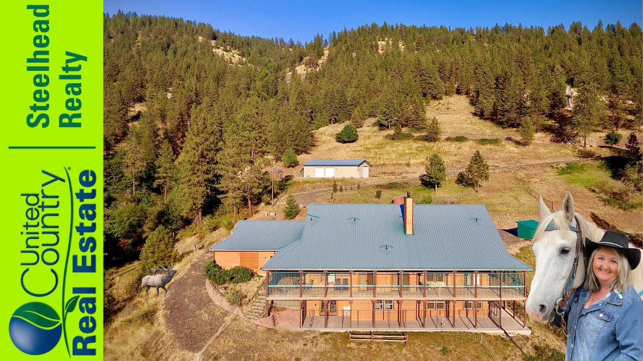 Idaho Trophy Cabin overlooking the Clearwater River SOLD! - YouTube